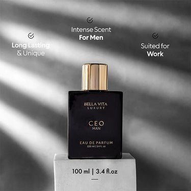 CEO Man Cologne for Men, Luxury Perfume with Lemon & Tonka